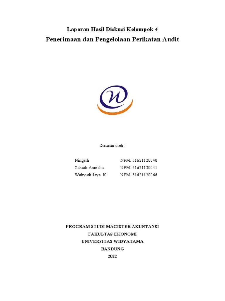 Laporan Hasil Diskusi Kelompok 4 | PDF