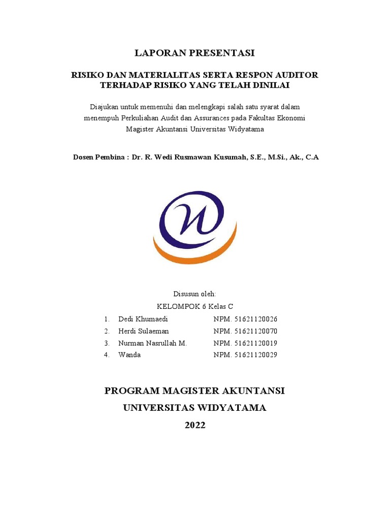 Laporan Hasil Presentasi Kelompok 6 | PDF