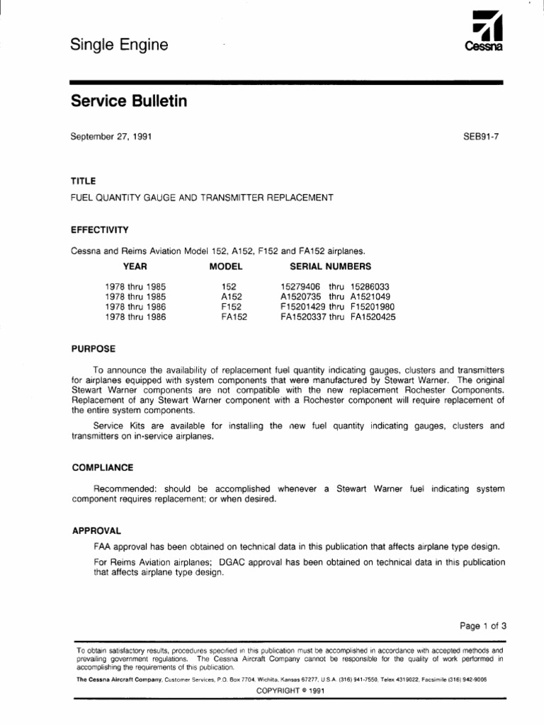 SK152-22 Fuel Transmitter Kit | PDF