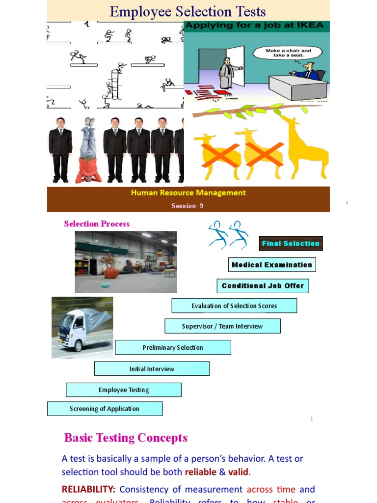 Testing and Selection Methods | PDF | Validity (Statistics ...