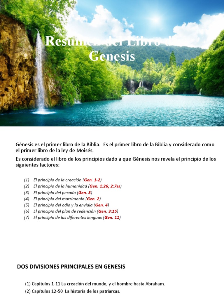 Resúmen Del Libro de Genesis | PDF | Abrahán | Libro del Génesis