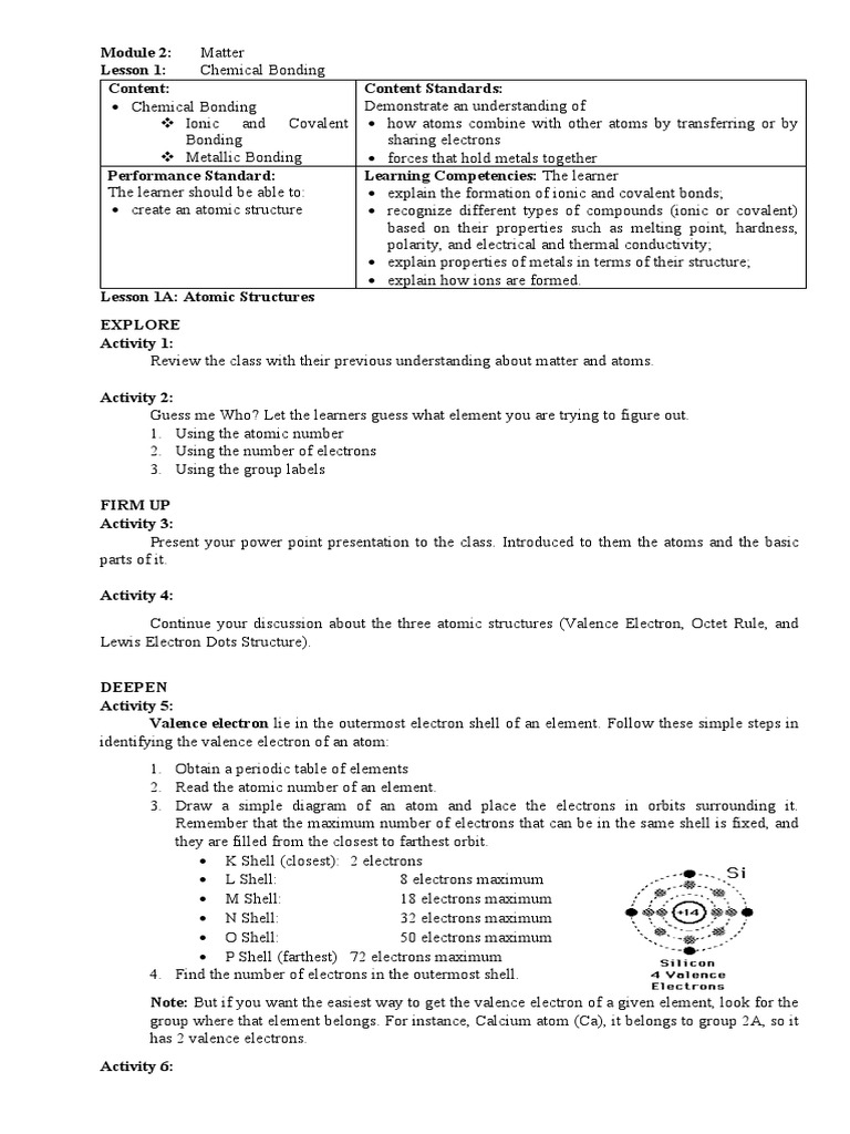 Module 2 Science 9 | PDF | Ionic Bonding | Chemical Bond