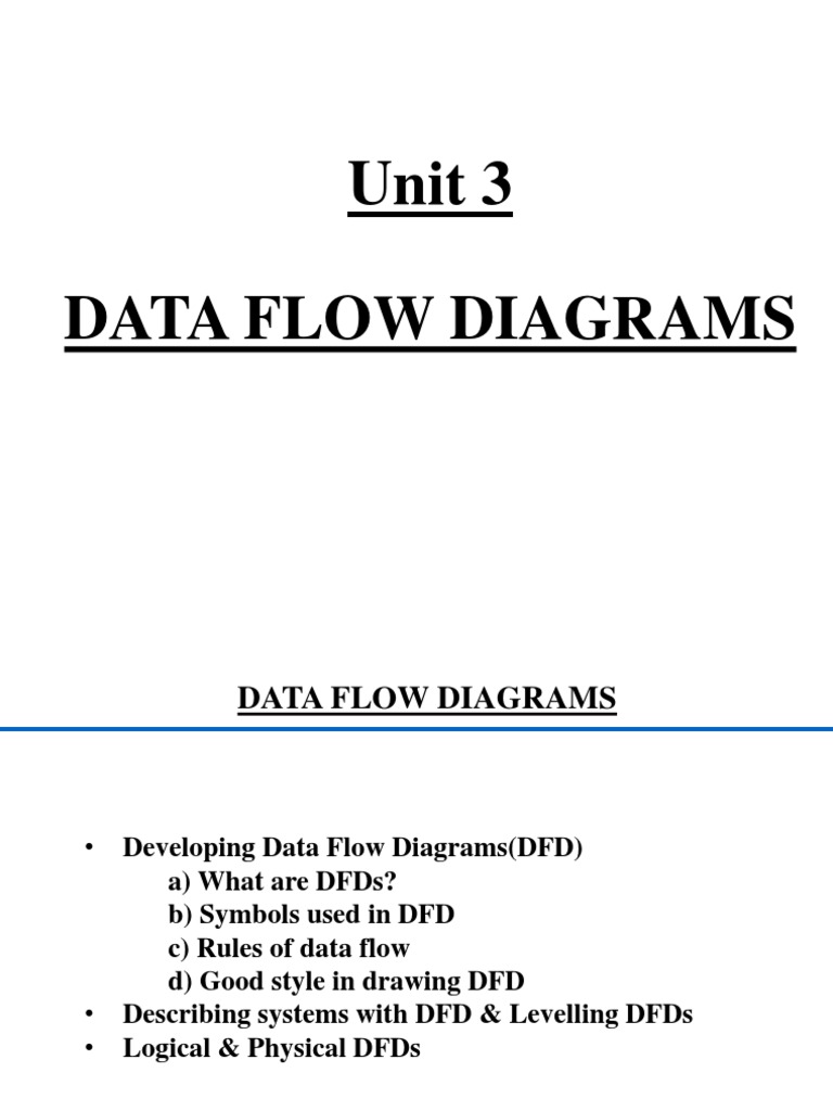 Unit 3 Data Flow Diagrams | PDF | Systems Engineering | Computer Programming
