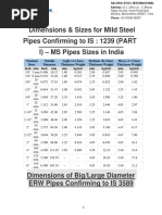 ISHB Beam Weight and Dimensions Chart | PDF