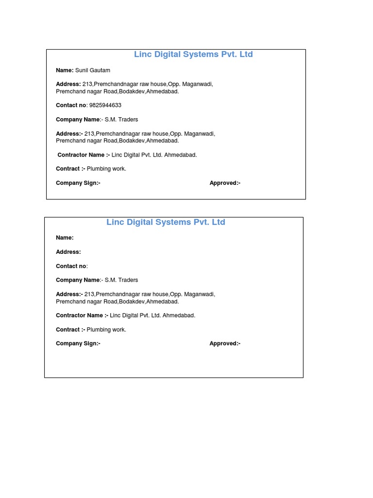 Linc Digital Systems PVT | PDF | Business