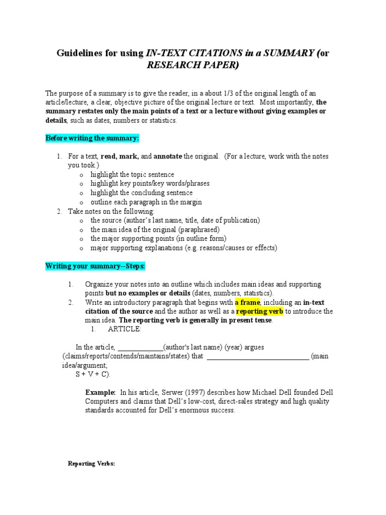 APA In-Text Citation Guidelines | PDF | Argument | Citation