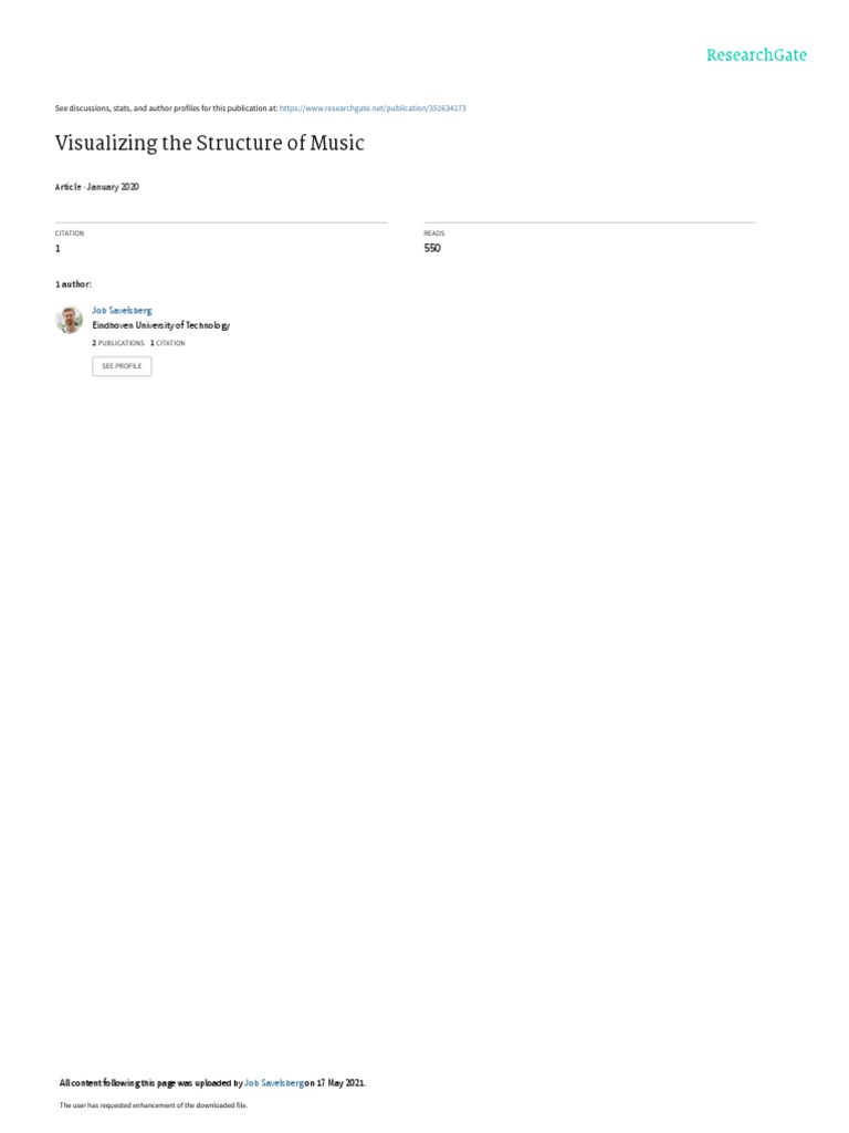 Visualizing The Structure of Music | PDF