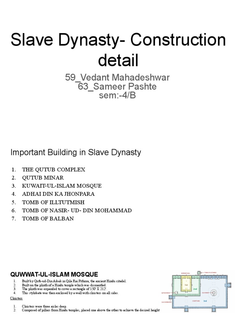 Slave Dynasty Architecture Guide | PDF | Buildings And Structures ...