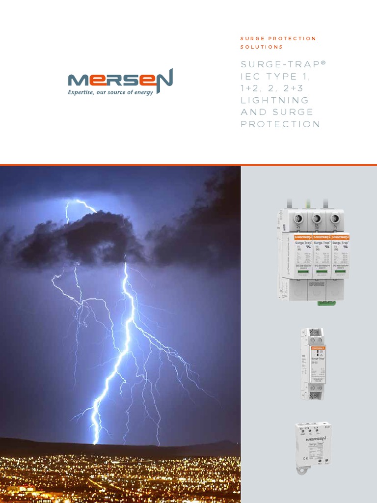 Surge-Trap Iec Type 1, 1 + 2, 2, 2 +3 Lightning and Surge Protection | PDF