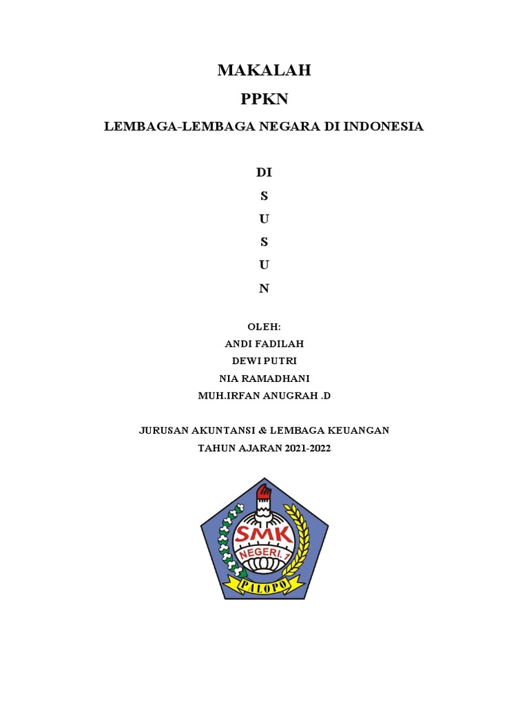 Makalah - Lembaga - Negara K.3 | PDF
