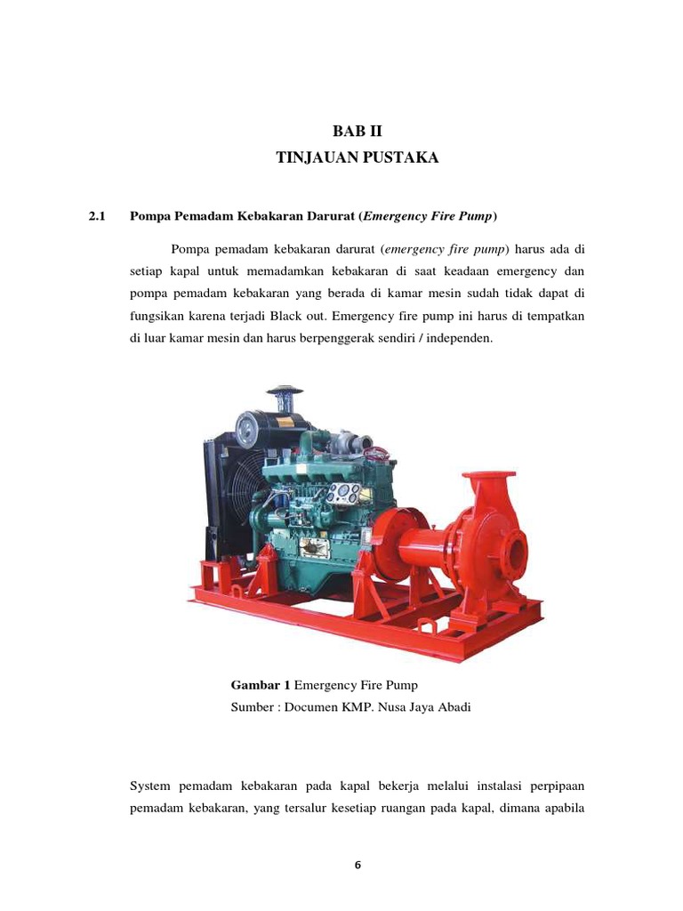 Emergency Fire Pump | PDF