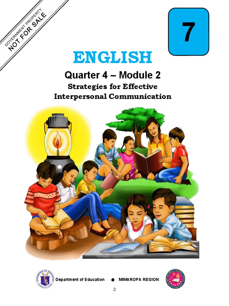 English: Quarter 4 - Module 2 | PDF | Communication | Interpersonal ...