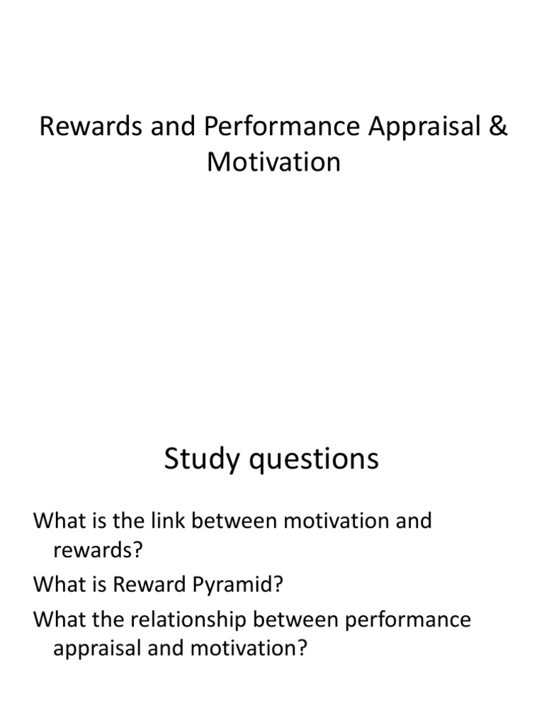 Reward Pyramid-PA & Motivation | PDF | Motivation | Motivational