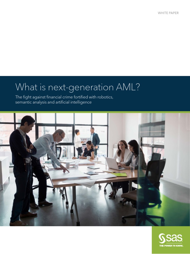 SAS AML Next Generation Apr2022 | PDF | Money Laundering | Machine Learning