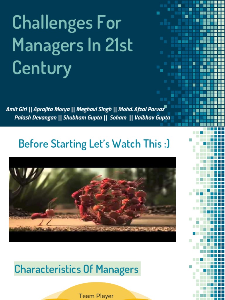 Challenges For Managers in 21st Century | PDF | Employment | Leadership