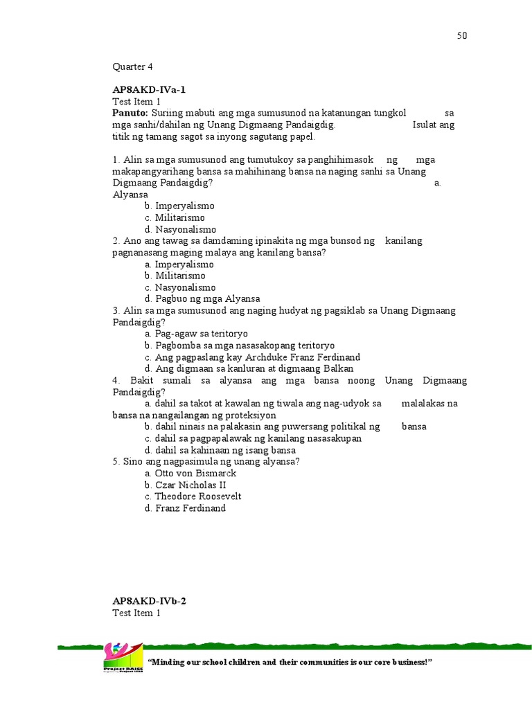 Quarter 4 Ap-8 | PDF