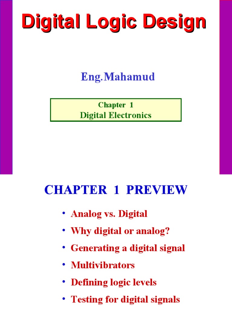 Digital Logic Design | PDF | Logic Gate | Digital Electronics