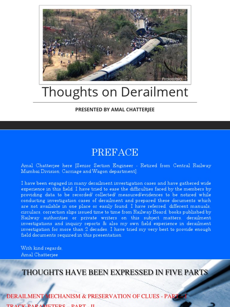 Insights on Railway Thought Derailment | PDF | Rail Transport ...