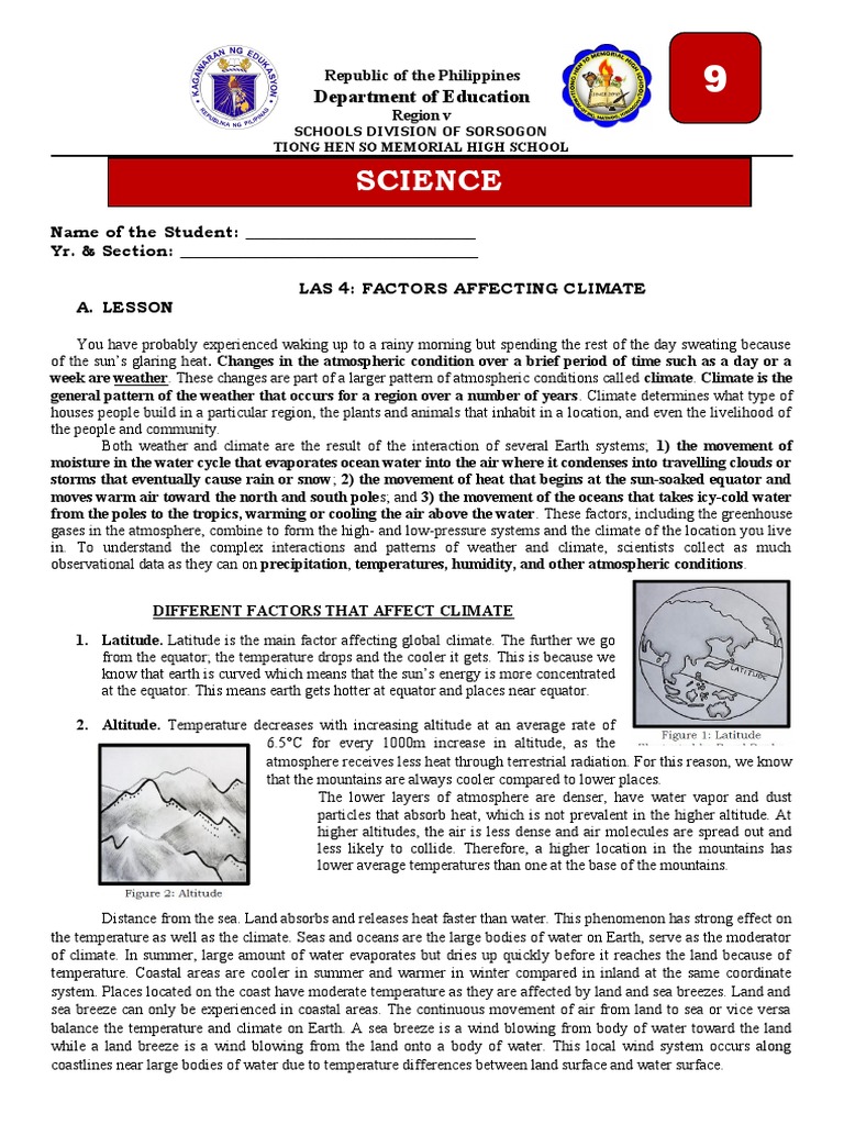 Factors Affecting Climate: An Analysis of the Main Determinants of ...