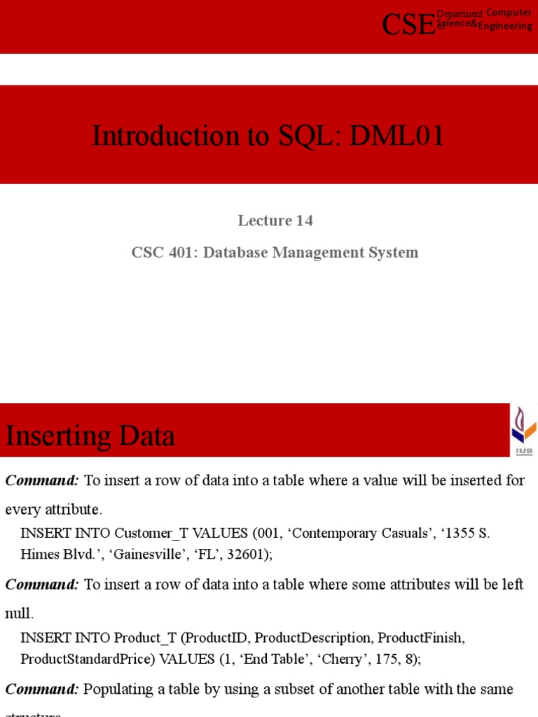 Database Management System Slides | PDF | Database Index | Relational Database