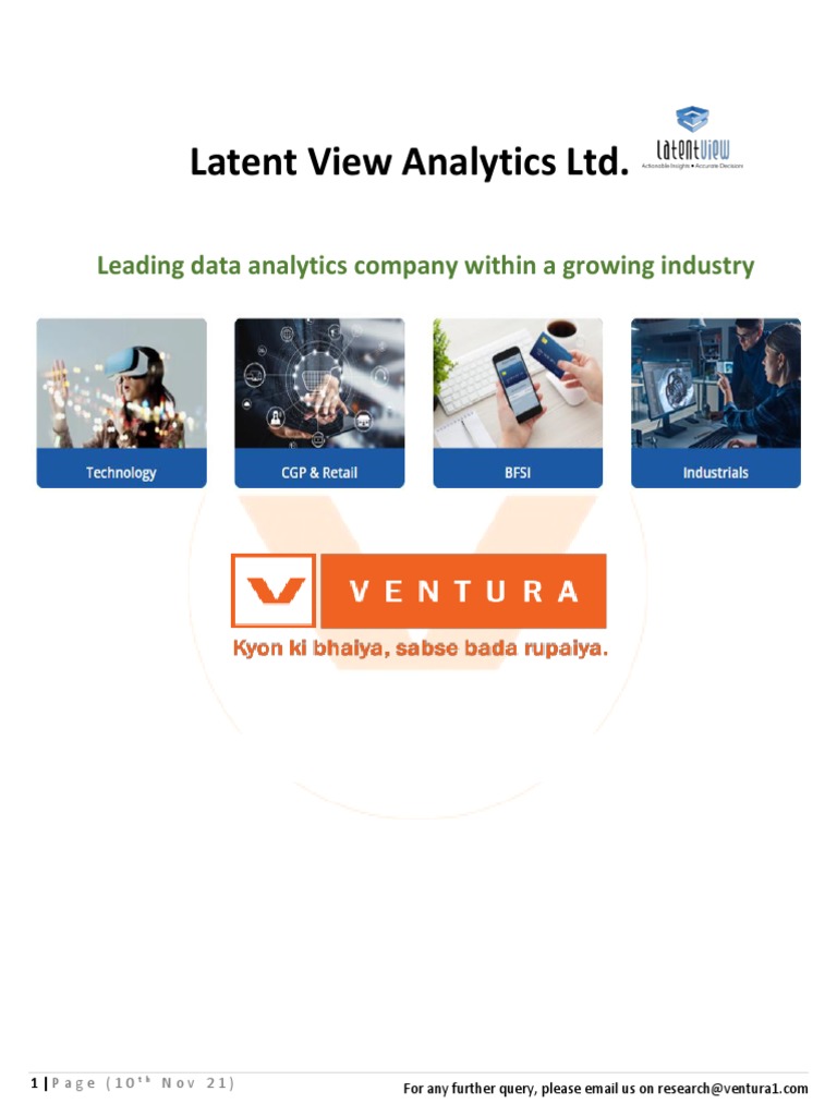 Latent View Analytics LTD.: Leading Data Analytics Company Within A ...