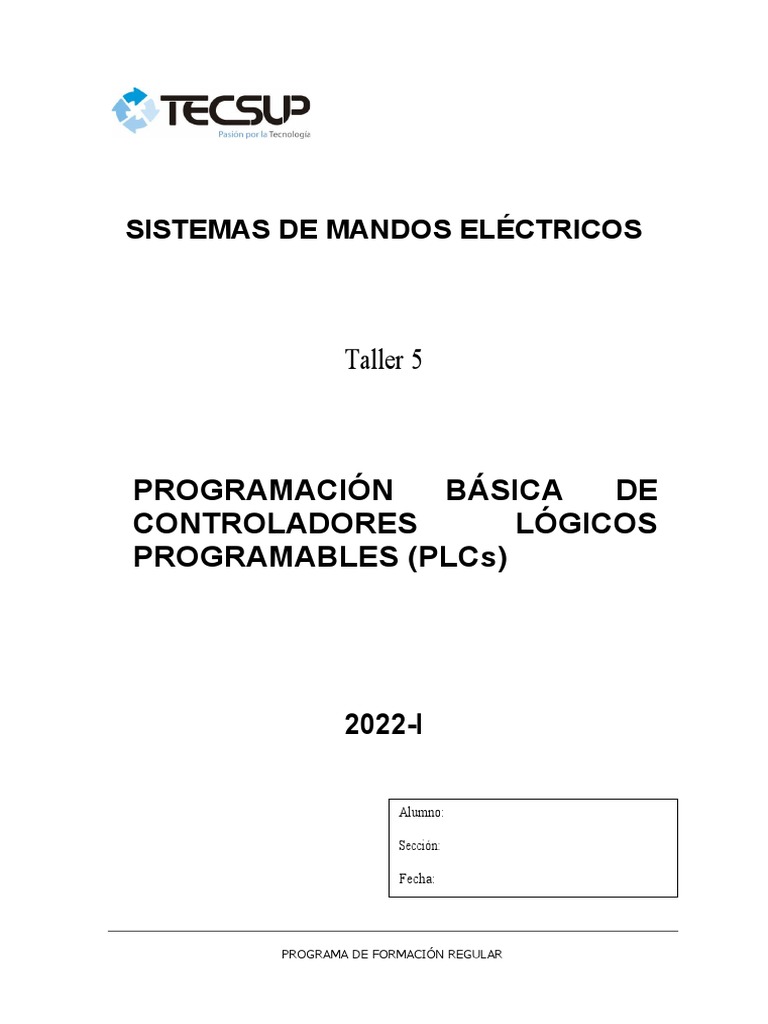 Taller 5 Programación PLC-3 | PDF