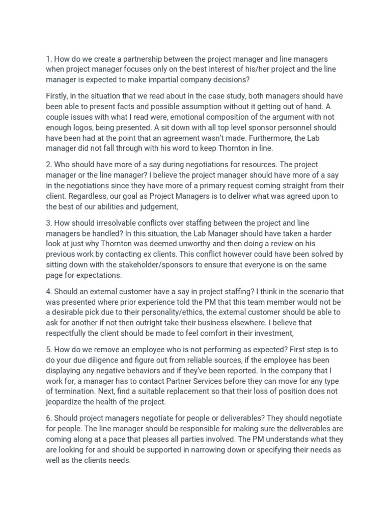 Case Study On Conflict Resolution | PDF