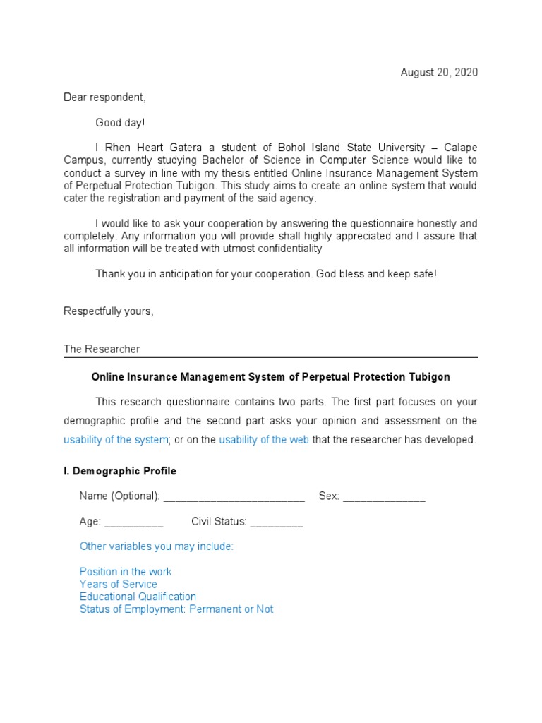 Research Questionnaire ICT | PDF | Usability | Cognitive Science