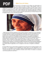 Biografía de Madre Teresa de Calcuta | PDF