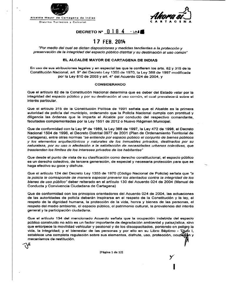 Decreto 0184 | PDF