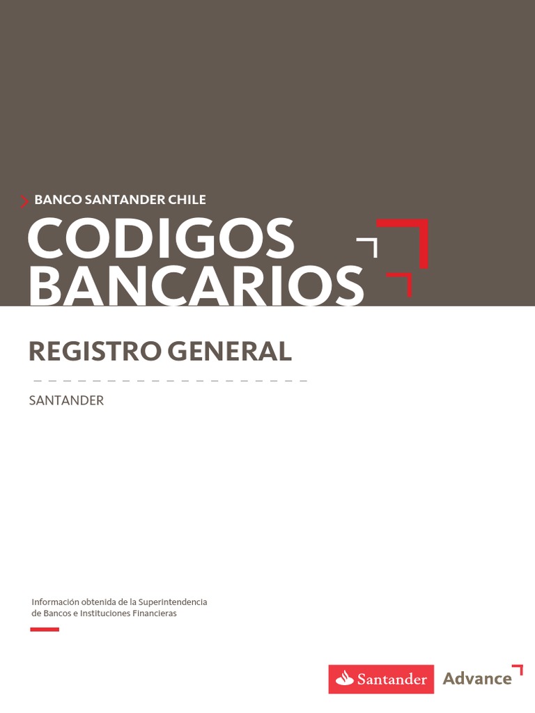 Codigos Bancarios de Chile | PDF