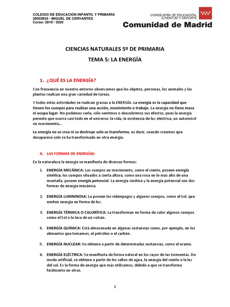 Tema 5 CCNN | PDF | Energía renovable | Biomasa