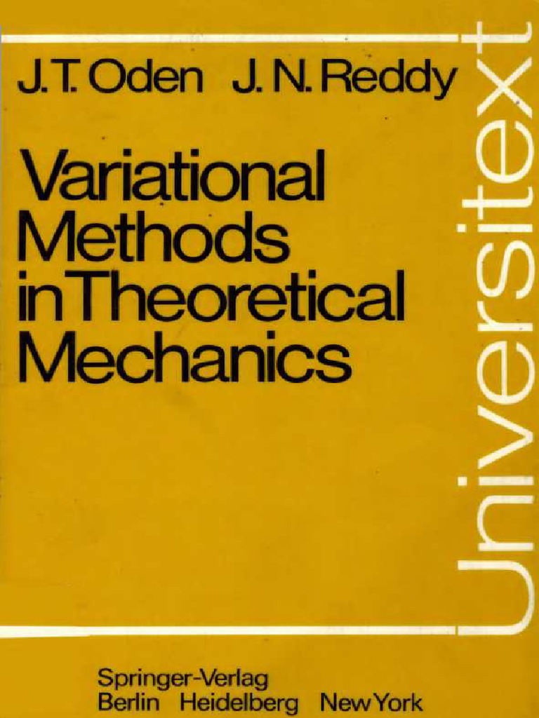 Variational Methods in Theoretical Mechanics (Oden J.T., Reddy J.N.) | PDF