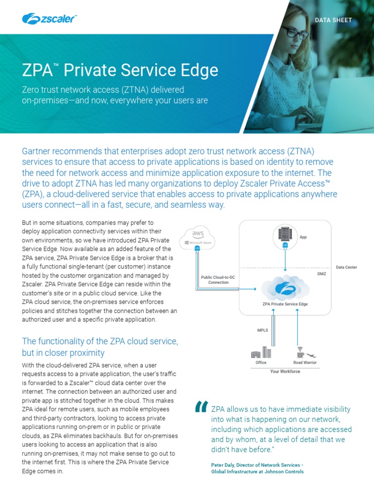 DATASHEET - ZPA Private-Service-Edge | PDF | Cloud Computing | Internet