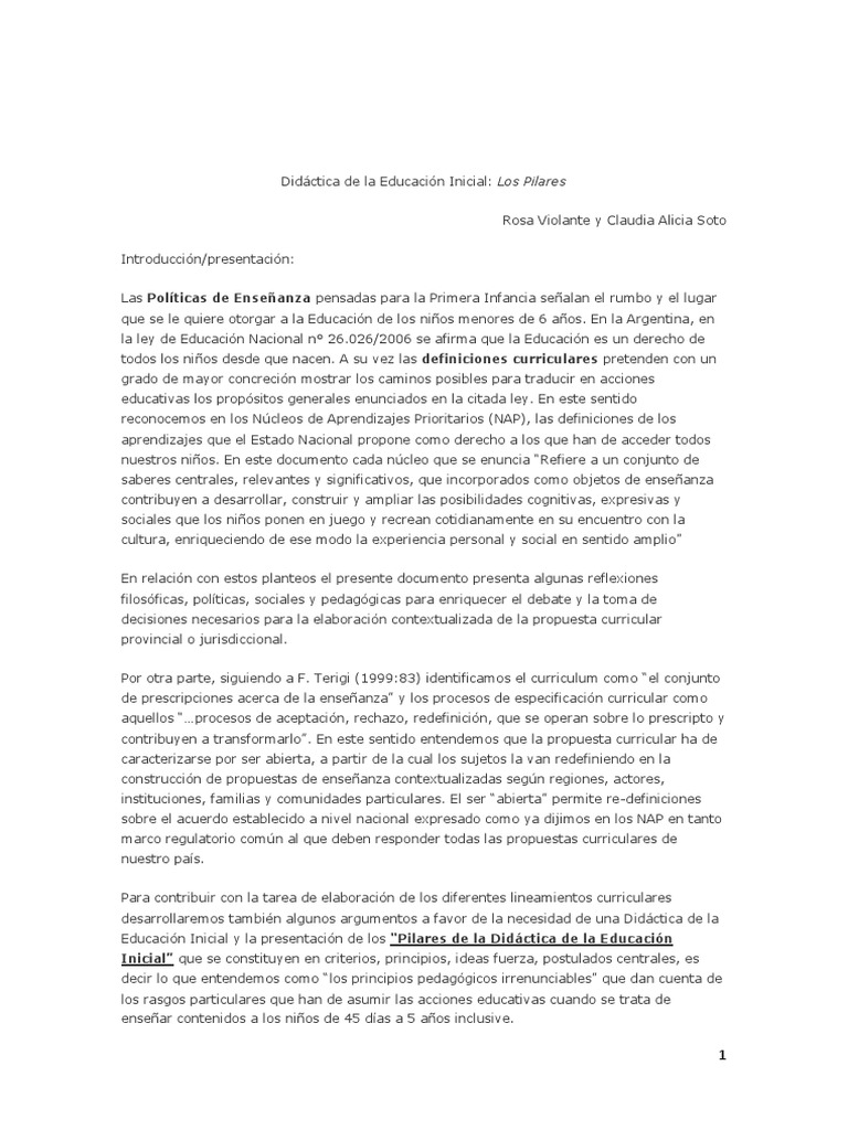 Didactica De La Educacion Inicial Pdf Educación De La Primera