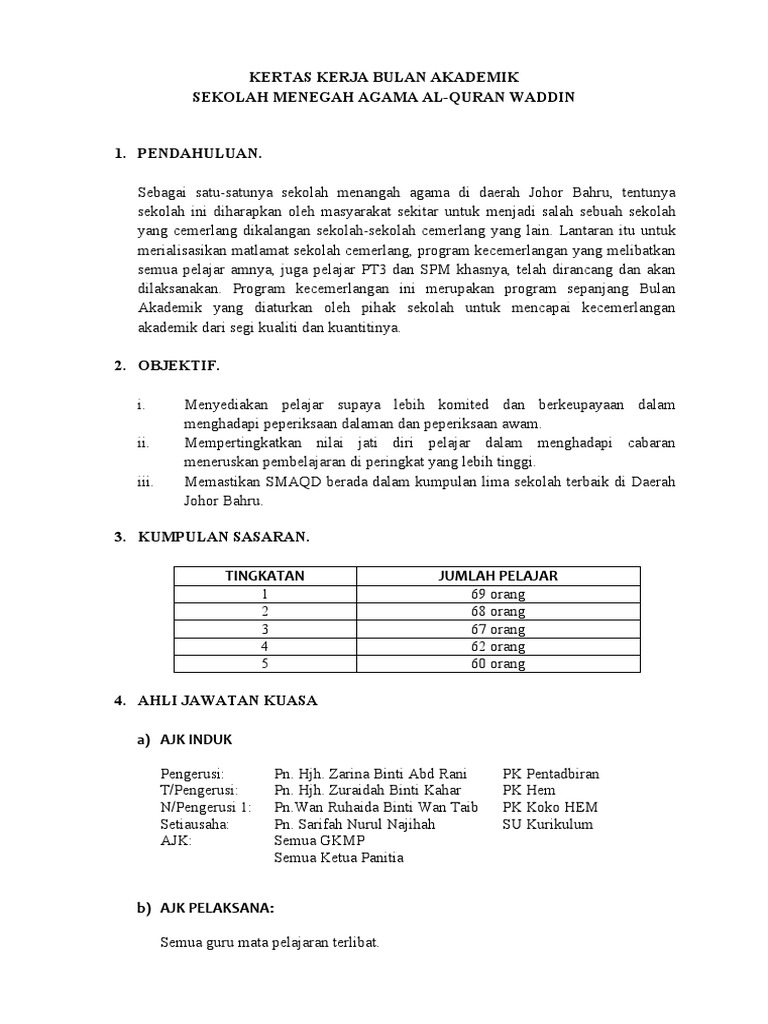 Kertas Kerja Program Kecemerlangan SEJARAH | PDF Kertas Kerja Program Kecemerlangan SEJARAH | PDF