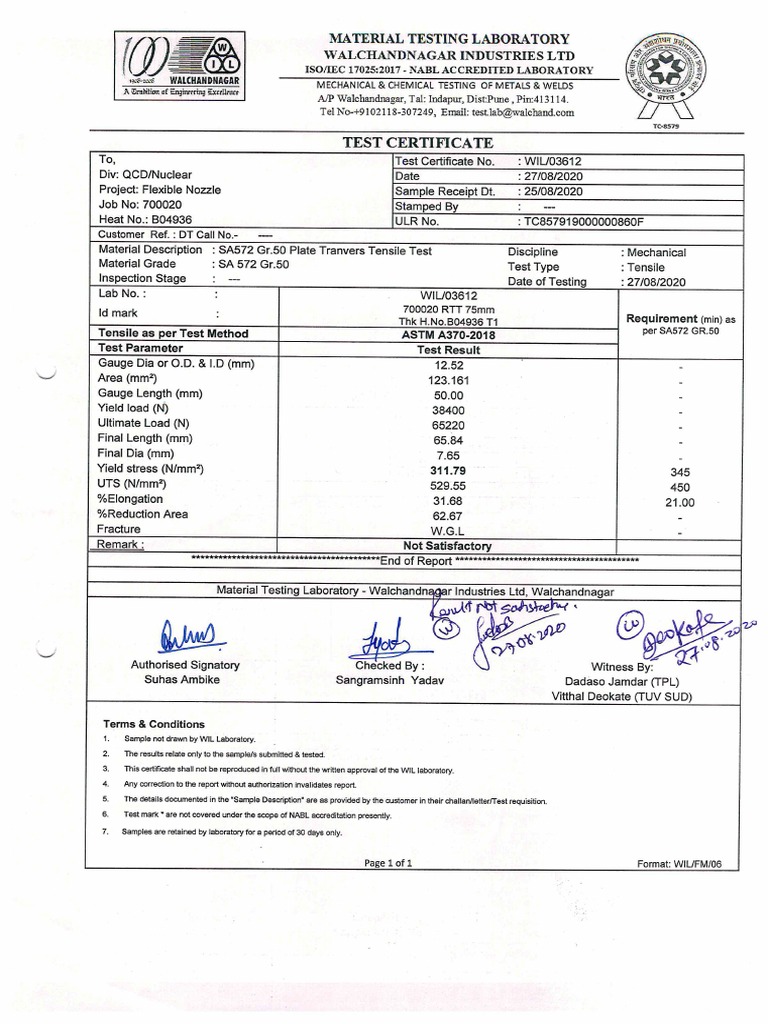 Ir Tensile Test Plates Pdf