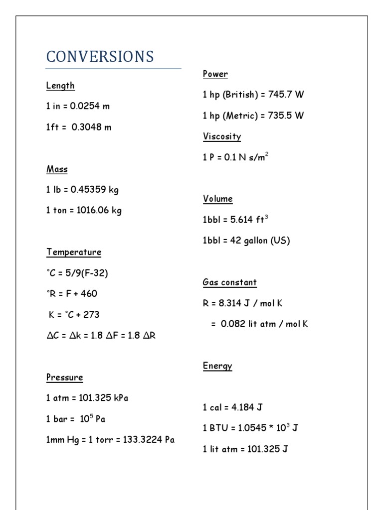 Conversion | PDF