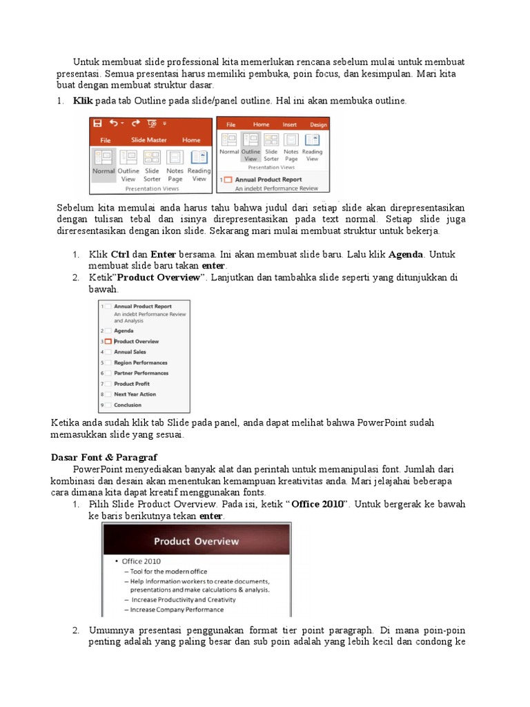 Dasar Font & Paragraf | PDF