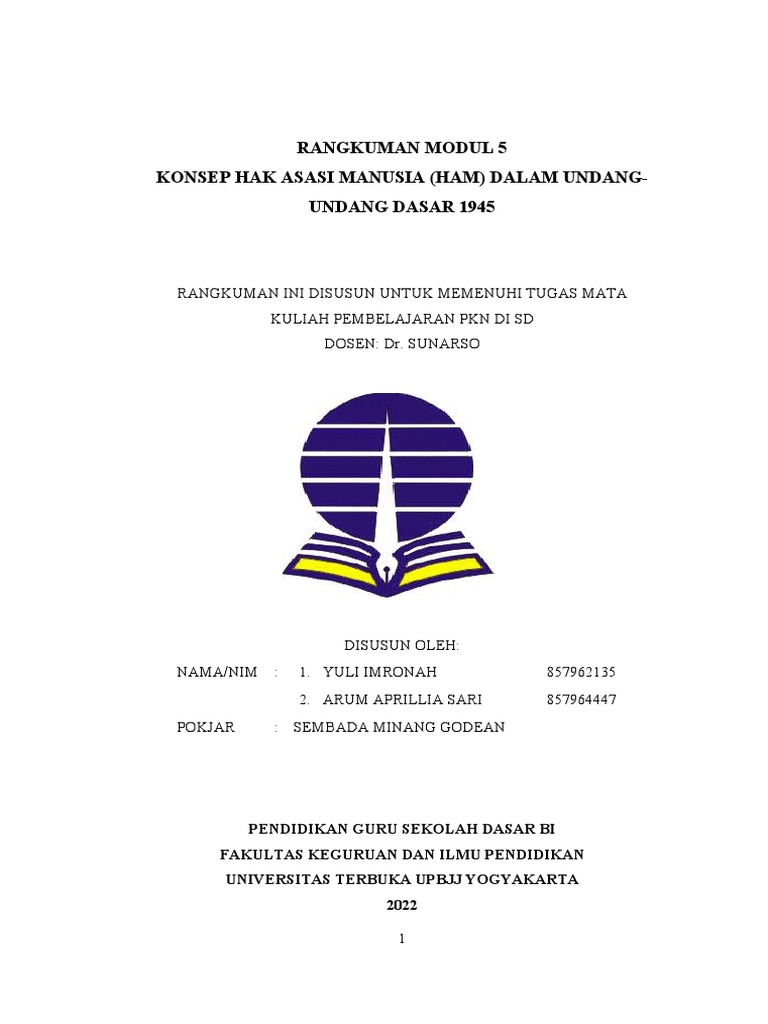 HAM dalam UUD 1945: Konsep dan Implementasi | PDF | Politik
