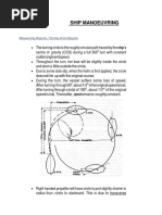 Manoeuvring Booklet | PDF | Rudder | Ships