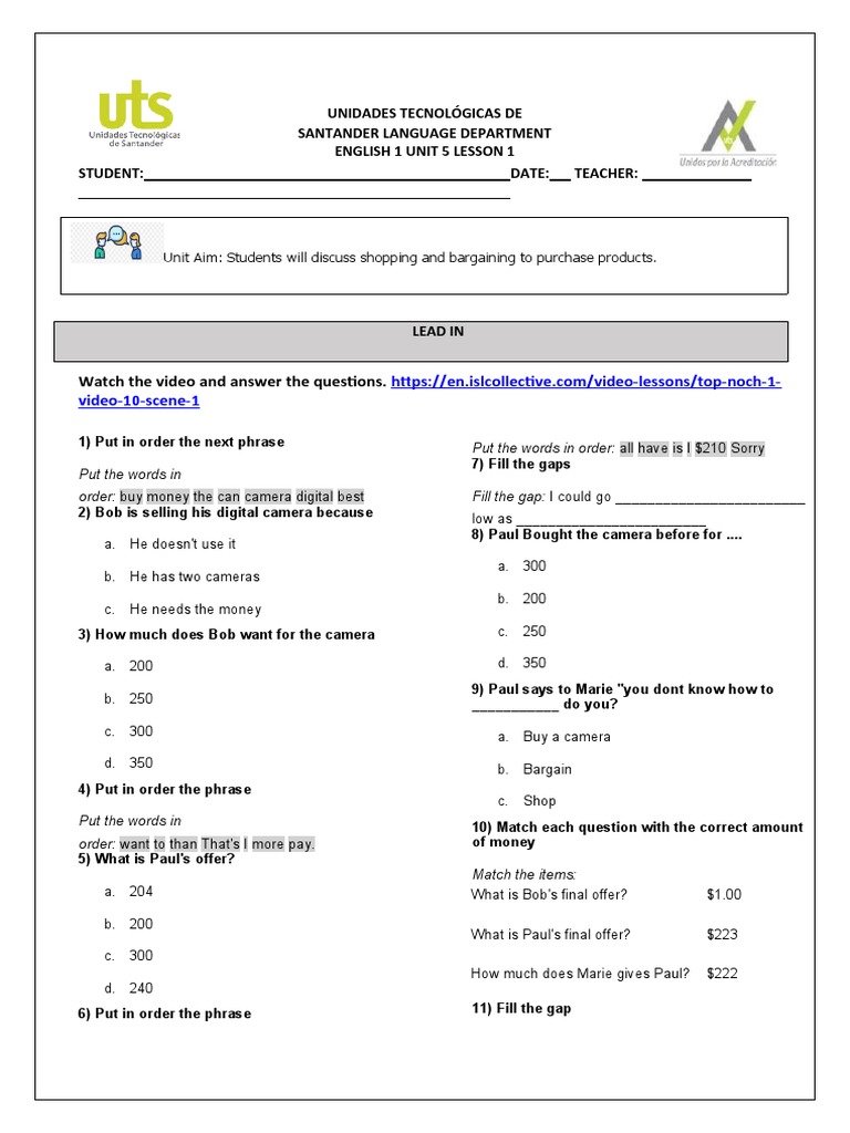 Watch The Video and Answer The Questions | PDF | Linguistics | Syntax