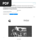 Cummins N14 | PDF | Engines | Horsepower