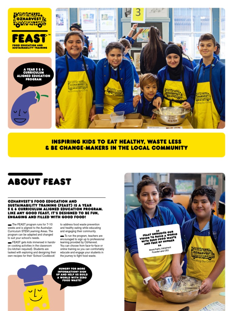 Ozharvest Feast Brochure | PDF | Curriculum | Foods
