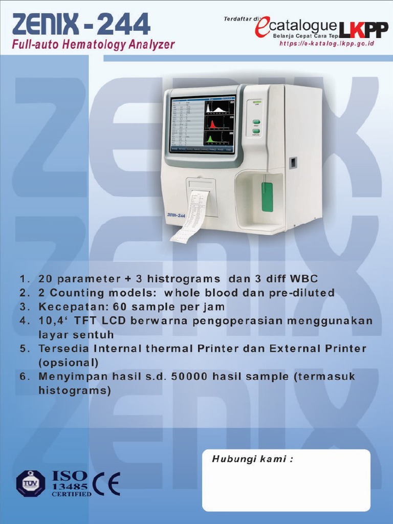 ZENIX ZN-244 Brosur & Spesifikasi | PDF
