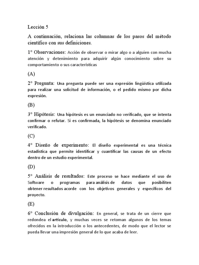Lección 5 | PDF