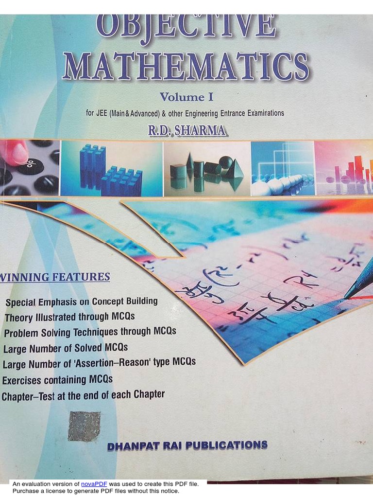 RD Sharma Objective Mathematic Vol 1 | PDF