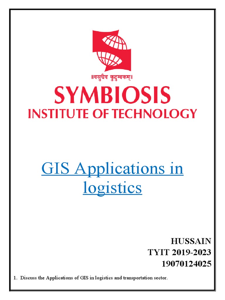 GIS Applications in Logistics | PDF | Geographic Information System ...