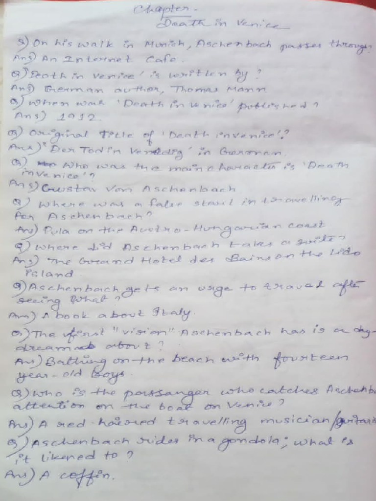 Death in Venice by Thomas Mann | PDF | Foreign Language Studies | Art