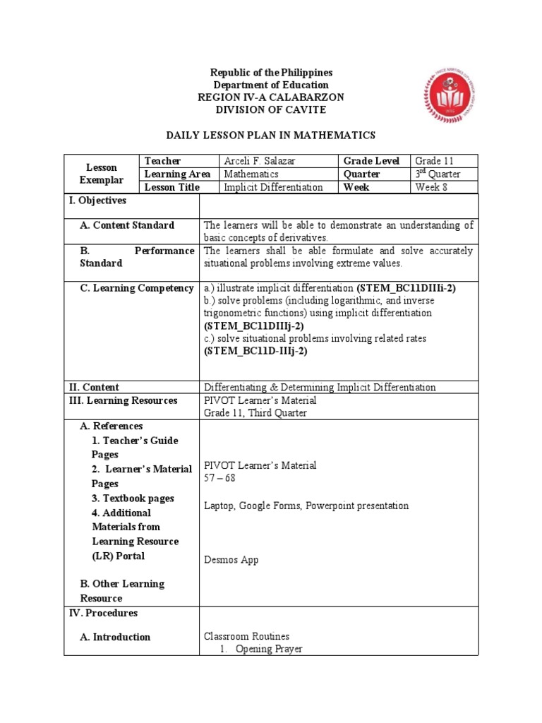 Basic Calculus Q3 W8 | PDF | Derivative | Function (Mathematics)